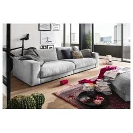 Big-Sofa Home Affaire "Enisa, bequeme, legere Polsterung B/T/H: 290/127/85 cm, Mega Sofa", grau (hellgrau), B:290cm H:85cm T:127cm, Cord (88% Polyester / 12% Polyacryl), Sofas, Big-Sofa, Zeitloses und stylisches Loungem&ouml;bel, in Fein- und Breitcord