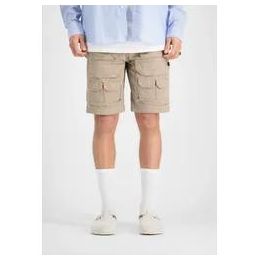 Shorts Alpha Industries "Battle Short", Herren, Gr. 33, Normalgr&ouml;&szlig;en, beige (vintage sand), Obermaterial: 100% Baumwolle, Hosen Shorts