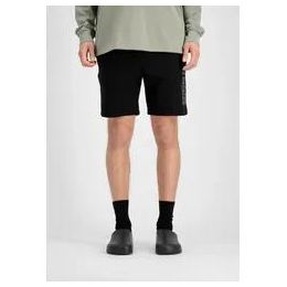 Shorts Alpha Industries "Alpha Puff Print Short", Herren, Gr. XXL, Normalgr&ouml;&szlig;en, schwarz, Obermaterial: 80% Baumwolle, 20% Polyester, Hosen Shorts