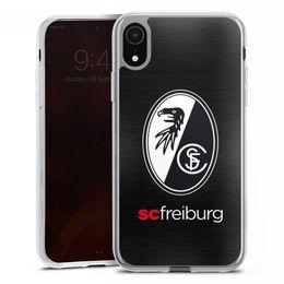 DeinDesign iPhone Xr Handy Silikon H&uuml;lle Case transparent Handyh&uuml;lle Scratch Official Licensed Product Sc Freiburg Silikon Case