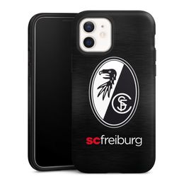 DeinDesign iPhone 12 mini Handy Panzer Handyh&uuml;lle robuste Outdoor H&uuml;lle Schutzh&uuml;lle matt Scratch Official Licensed Product Sc Freiburg Tough Case