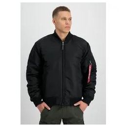 Bomberjacke Alpha Industries "MA-1 Dragon Embroidery", Herren, Gr. 3XL, schwarz, Obermaterial: 100% Nylon; Futter: 100% Nylon; F&uuml;llung: 100% Polyester, Jacken Bomberjacke