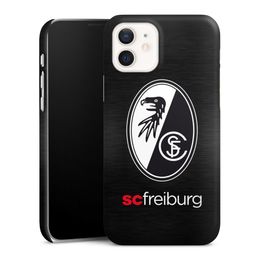 DeinDesign iPhone 12 Handy Premium Case Smartphone Handyh&uuml;lle Schutzh&uuml;lle matt Scratch Official Licensed Product Sc Freiburg Premium Case