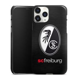 DeinDesign iPhone 11 Pro Handy Premium Case Smartphone Handyh&uuml;lle Schutzh&uuml;lle gl&auml;nzend Scratch Sc Freiburg Official Licensed Product Premium Case