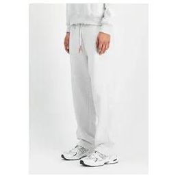 Jogginghose Alpha Industries "Studio Edition Jogger", Herren, Gr. L, Normalgr&ouml;&szlig;en, grau (pastel grau melange), Obermaterial: 80% Baumwolle, 20% Polyester, Hosen Jogginghose