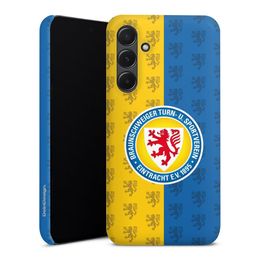 DeinDesign Galaxy A35 5G Handy Premium Case Smartphone Handyh&uuml;lle Schutzh&uuml;lle matt Logo Eintracht Braunschweig Official Licensed Product Premium Case