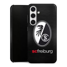 DeinDesign Galaxy S24 Handy Premium Case Smartphone Handyh&uuml;lle Schutzh&uuml;lle gl&auml;nzend Scratch Official Licensed Product Sc Freiburg Premium Case