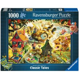 Puzzle Ravensburger "Dean MacAdam: Aufgepasst, kleine Schweinchen", bunt, Puzzles, KinderB:70cm H:50cm, Pappe, Motiv, Made in Germany, B:70cm H:50cm