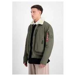 Bomberjacke Alpha Industries "DA-3 Bomber", Herren, Gr. S, gr&uuml;n (schwarz olive), Obermaterial: 65% Baumwolle, 35% Nylon, Jacken Bomberjacke