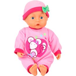 Babypuppe BAYER "First Words Baby, 28 cm", rosa (rosa, pink), Puppen, Baby