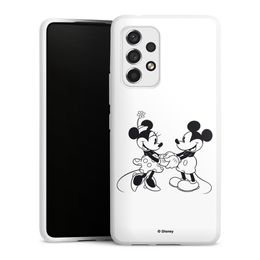 DeinDesign Galaxy A53 5G Handy Silikon H&uuml;lle Case wei&szlig; Handyh&uuml;lle Disney Valentine'S Day Silikon Case