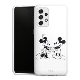 DeinDesign Galaxy A33 5G Handy Silikon H&uuml;lle Case wei&szlig; Handyh&uuml;lle Disney Valentine'S Day Silikon Case