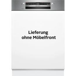 Bosch teilintegrierbarer Geschirrsp&uuml;ler "SMI4ECS32E", Energieeffizienz: A (A-G), silber (geb&uuml;rsteter stahl), B:59,8cm H:81,5cm T:57,3cm, Geschirrsp&uuml;ler, Automatische T&uuml;r&ouml;ffnung f&uuml;r Effizienz, flexible K&ouml;rbe & Schubladen