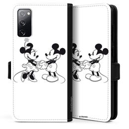 DeinDesign Galaxy S20 Handy Klapph&uuml;lle Handyh&uuml;lle aus Kunst Leder schwarz Flip Case Disney Valentine'S Day Sideflip mit Lasche