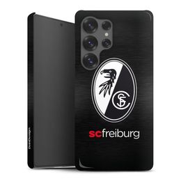 DeinDesign Galaxy S25 Ultra Handy Premium Case Smartphone Handyh&uuml;lle Schutzh&uuml;lle gl&auml;nzend Scratch Official Licensed Product Sc Freiburg Premium Case