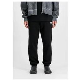 Jogginghose Alpha Industries "Basic Jogger SL II", Herren, Gr. M, Normalgr&ouml;&szlig;en, schwarz, Obermaterial: 80% Baumwolle, 20% Polyester, Hosen Jogginghose
