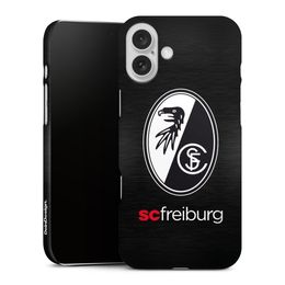 DeinDesign iPhone 16 Plus Handy Premium Case Smartphone Handyh&uuml;lle Schutzh&uuml;lle matt Scratch Official Licensed Product Sc Freiburg Premium Case