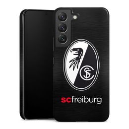 DeinDesign Galaxy S22 Handy Premium Case Smartphone Handyh&uuml;lle Schutzh&uuml;lle gl&auml;nzend Scratch Official Licensed Product Sc Freiburg Premium Case