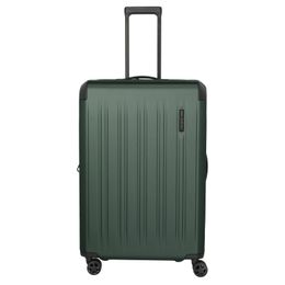 Hartschalen-Trolley Travelite "DYNAMIIC Reisekoffer Hartschale", Gr. B/H/T: 51cm x 76cm x 31cm 115 l, gr&uuml;n, ABS, unifarben mit Farbeins&auml;tzen, Koffer, ABS-Hartschale und Volumenerweiterung
