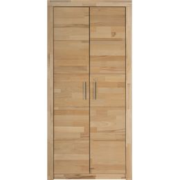 Aktenschrank VOGL M&Ouml;BELFABRIK "Toronto", beige (kernbuche), B:90cm H:189,5cm T:42cm, Holzwerkstoff, Massivholz, Schr&auml;nke, in 2 Breiten, teilmassiv, F&auml;cher f&uuml;r Aktenordner, Made in Germany, Topseller