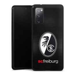 DeinDesign Galaxy S20 FE Handy Silikon H&uuml;lle Case schwarz Handyh&uuml;lle Scratch Sc Freiburg Official Licensed Product