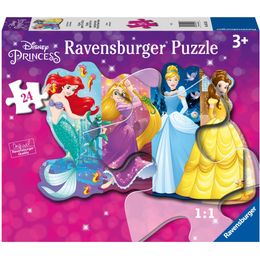 Puzzle Ravensburger "Disney Prinzessinnen, Sch&ouml;ne Prinzessinnen", bunt, Puzzles, KinderB:69cm H:49cm, Pappe, Motiv, Made in Europe, B:69cm H:49cm