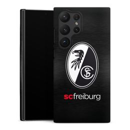 DeinDesign Galaxy S23 Ultra Handy Premium Case Smartphone Handyh&uuml;lle Schutzh&uuml;lle matt Scratch Official Licensed Product Sc Freiburg Premium Case