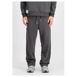 Jogginghose Alpha Industries "Studio Edition Jogger", Herren, Gr. XXL, Normalgr&ouml;&szlig;en, grau (vintage grau), Obermaterial: 80% Baumwolle, 20% Polyester, Hosen Jogginghose