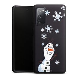 DeinDesign Galaxy S20 FE Handy Premium Silikon H&uuml;lle Handyh&uuml;lle schwarz Case Frozen Olaf Disney Frozen 2 Silikon Premium Case