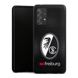 DeinDesign Galaxy A52s 5G Handy Silikon H&uuml;lle Case schwarz Handyh&uuml;lle Scratch Official Licensed Product Sc Freiburg