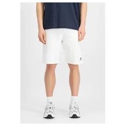 Shorts Alpha Industries "Basic Short SL II", Herren, Gr. M, Normalgr&ouml;&szlig;en, wei&szlig;, Obermaterial: 80% Baumwolle, 20% Polyester, Hosen Shorts