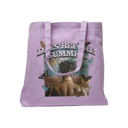 Umh&auml;ngetasche MisterTee "MisterTee Unisex Days Before Summer Oversize Canvas Tote Bag", Damen, Gr. onesize, lila, Baumwolle, unifarben, Taschen Umh&auml;ngetasche