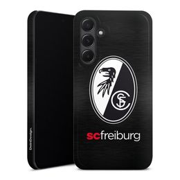DeinDesign Galaxy A35 5G Handy Premium Case Smartphone Handyh&uuml;lle Schutzh&uuml;lle gl&auml;nzend Scratch Official Licensed Product Sc Freiburg Premium Case