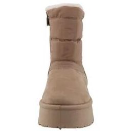 Stiefel Tom Tailor "Tom Tailor Winter Boots", Damen, Gr. 40, beige, Polyester, unifarben, Schuhe Stiefel