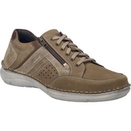 Schn&uuml;rschuh Josef Seibel "New Anvers 87, sand-kombi", Damen, Gr. 49, beige (sand, kombi), Obermaterial: 100% Rindsleder Leather cow., Schuhe Schn&uuml;rschuh