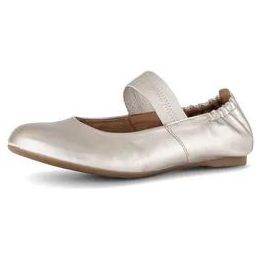 Ballerina Gabor "Eleganter Ballerina", Damen, Gr. 40, gold, Schuhe Ballerina