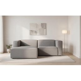 Ecksofa OTTO HOME "Dalby, L-Form", beige, B:228cm H:73cm T:154cm, 100% PES, Sofas, Ecksofa, extra tiefe Sitzfl&auml;che, mit Kedernaht, angenehmer Sitzkomfort