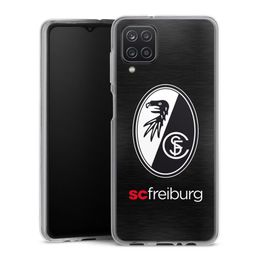 DeinDesign Galaxy A12 Handy Silikon H&uuml;lle Case transparent Handyh&uuml;lle Scratch Sc Freiburg Official Licensed Product Silikon Case