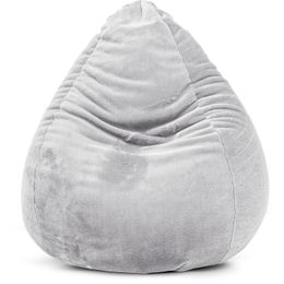 Sitzsack MAGMA HEIMTEX "Beanbag SOFTY XL", grau, B:110cm, Bezug: 100% Polyester, Sitzs&auml;cke, Sitzsack