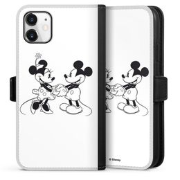 DeinDesign iPhone 11 Handy Klapph&uuml;lle Handyh&uuml;lle aus Kunst Leder schwarz Flip Case Valentine'S Day Disney Sideflip mit Lasche