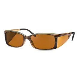 Sonnenbrille Eschenbach OPTIK "ambelis 75% T&ouml;nungsgrad", Damen, orange (orange, braun), Sonnenbrillen Sonnenbrille, Schutz vor Blaulicht und UV-Strahlung