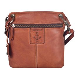 Handtasche Harbour 2nd "Adara", Herren, Gr. B/H/T: 20cm x 20cm x 6cm, cognac, Rindsleder, Taschen Handtasche