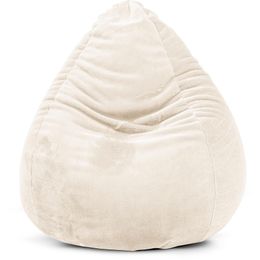 Sitzsack MAGMA HEIMTEX "Beanbag SOFTY XL", beige (natur), B:110cm, Bezug: 100% Polyester, Sitzs&auml;cke, Sitzsack