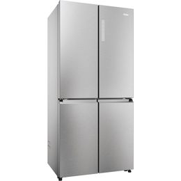 Haier Multi Door "HCR7818DNMM", Energieeffizienz: D (A-G), silber (edelstahlfarben), B:83,3cm H:181,5cm T:65cm, K&uuml;hlschr&auml;nke, 182 cm hoch, 83 cm breit, Humidity Zone, Daylight LED-System