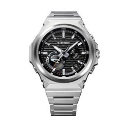 Smartwatch Casio G-SHOCK, edelstahlfarben, schwarz, edelstahlfarben, Smartwatches, Smartwatch, Armbanduhr, Herren, Bluetooth, Super Illuminator, Flight Log Memory