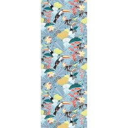 Vinyltapete queence "Ferbine", bunt, B:0,9m L:2,5m, Vinyl, Tapeten, 90x250cm, selbstklebend, kinderleichte Anbringung,, Sticker