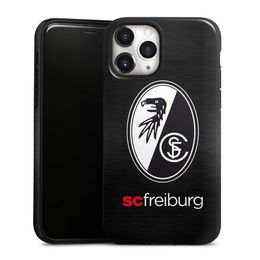 DeinDesign iPhone 11 Pro Handy Panzer Handyh&uuml;lle robuste Outdoor H&uuml;lle Schutzh&uuml;lle gl&auml;nzend Scratch Sc Freiburg Official Licensed Product Tough Case
