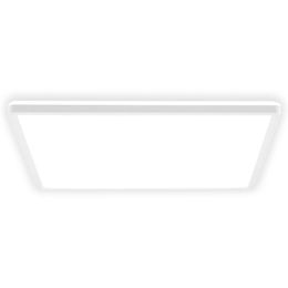 B.K.LICHT LED Panel "SHALLOW", wei&szlig; matt, 1, H: 3cm, 1 Stk., Leuchten, 42x42x3 cm, Badlampe, Badezimmer, K&uuml;che, Wohnzimmer