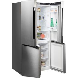 Bosch Multi Door "KFN96VPEA", Energieeffizienz: E (A-G), silber (geb&uuml;rsteter stahl anti fingerprint), B:91cm H:183cm T:73,1cm, K&uuml;hlschr&auml;nke, VitaFresh XXL Schubladen, XXL-Fassungsverm&ouml;gen, Big Box, LED-Licht, Topseller