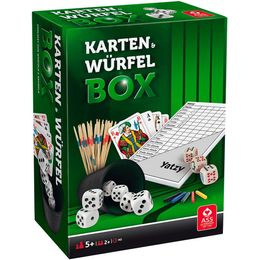 Spielesammlung Cartamundi "W&uuml;rfel- und Kartenbox", bunt, Spiele, Kinder, Made in Germany